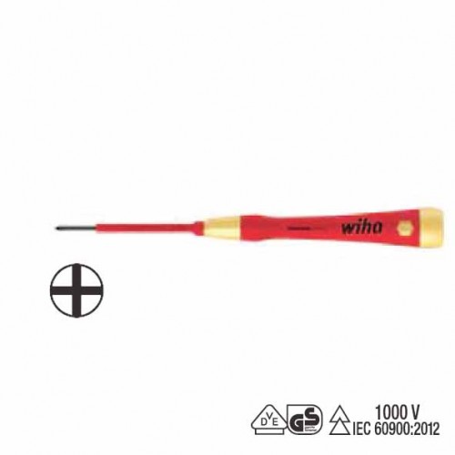 Wiha PicoFinish Electric Phillips Screwdriver - Handle with Rotating Cap and Rapid-Turning Zone ...